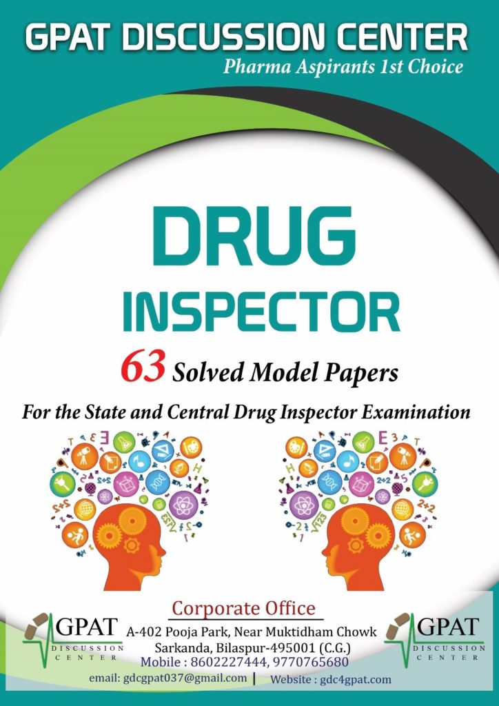 Drug Inspector | GPAT DISCUSSION CENTER
